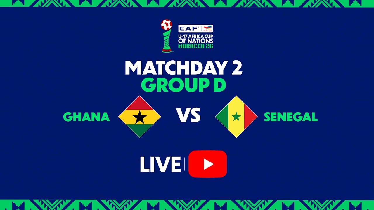 Watch Live: Ghana vrs. Senegal - U-17 AFCON - Ghana Sports Page